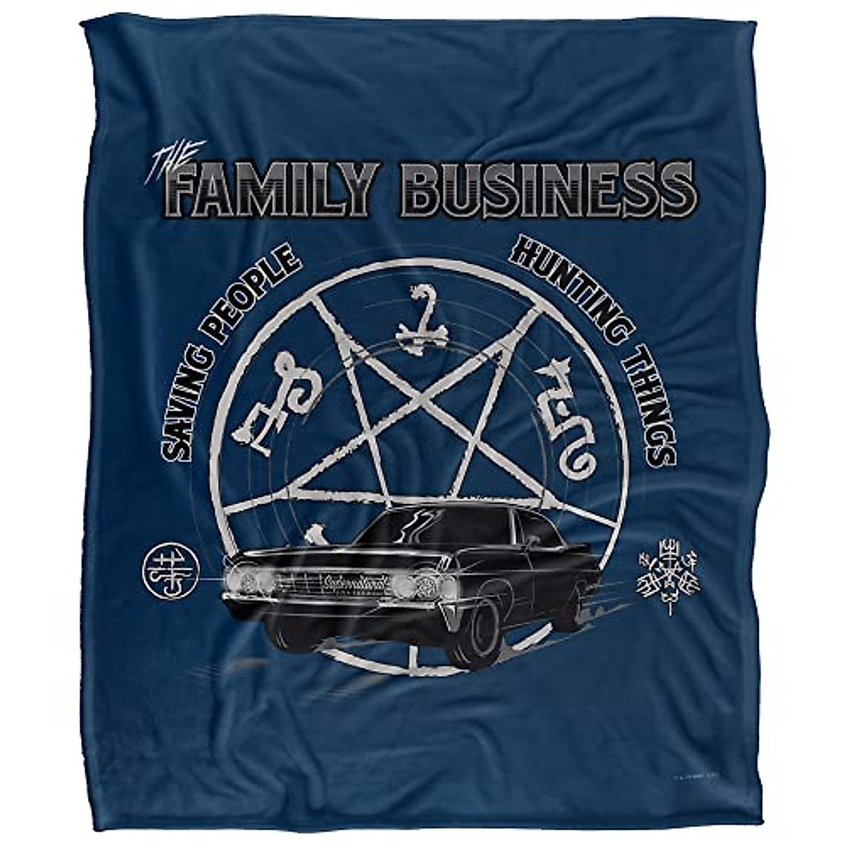 Supernatural Saving People and Hunting Officially Licensed Silky Touch Super Soft Throw Blanket 50" x 60"
