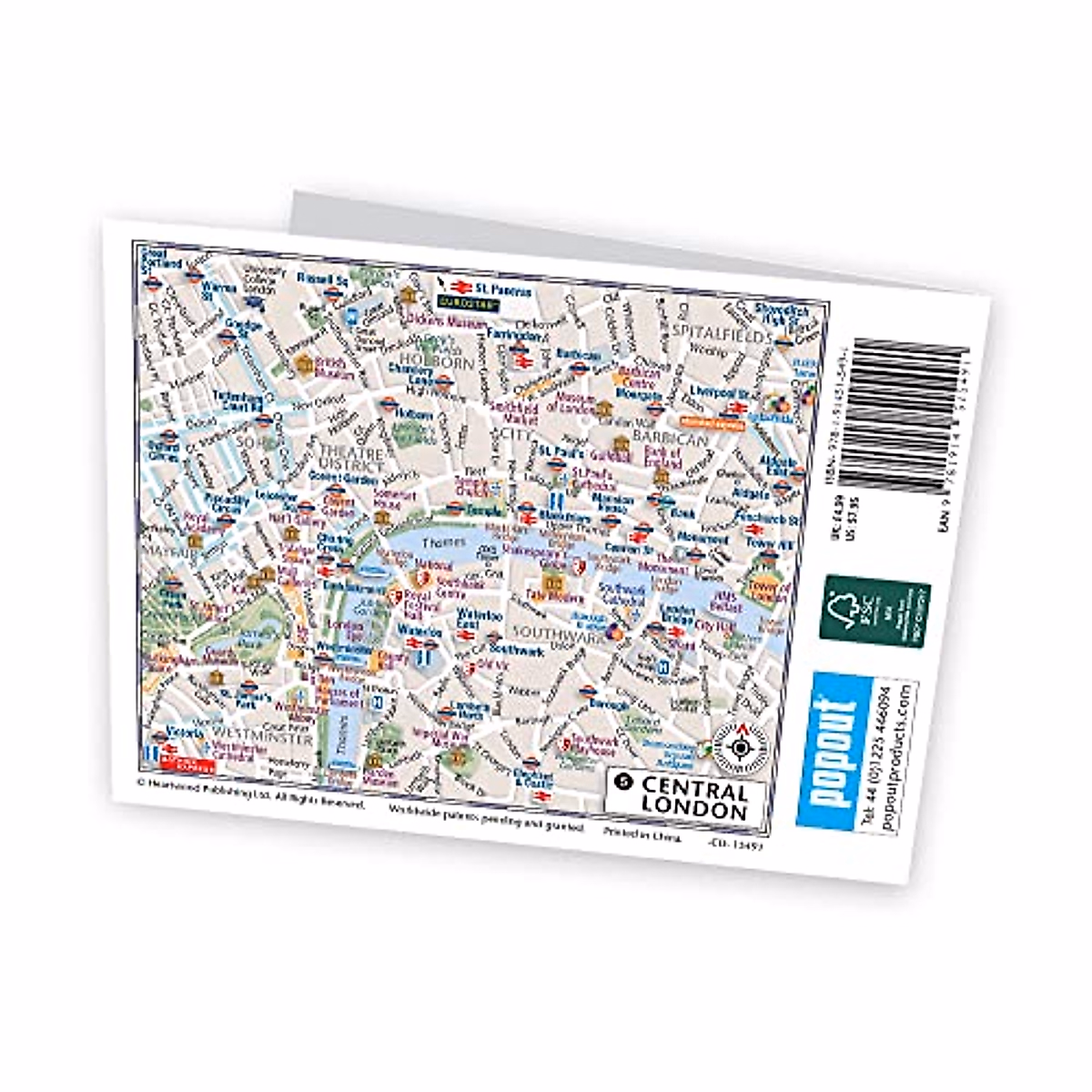 London Bus & Underground Tube PopOut Map (PopOut Maps)