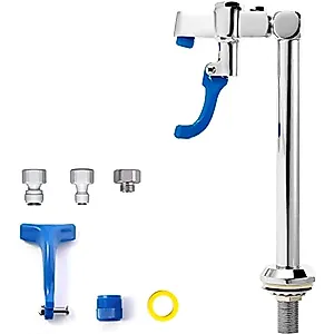 LukLoy Brass Glass Filler Faucet with 1/2"NPT Male Shank, with Extra Lever Arm and Filler Tip, Deck Mount for Kitchen Cafe Bar Glass Filling Station Water Station