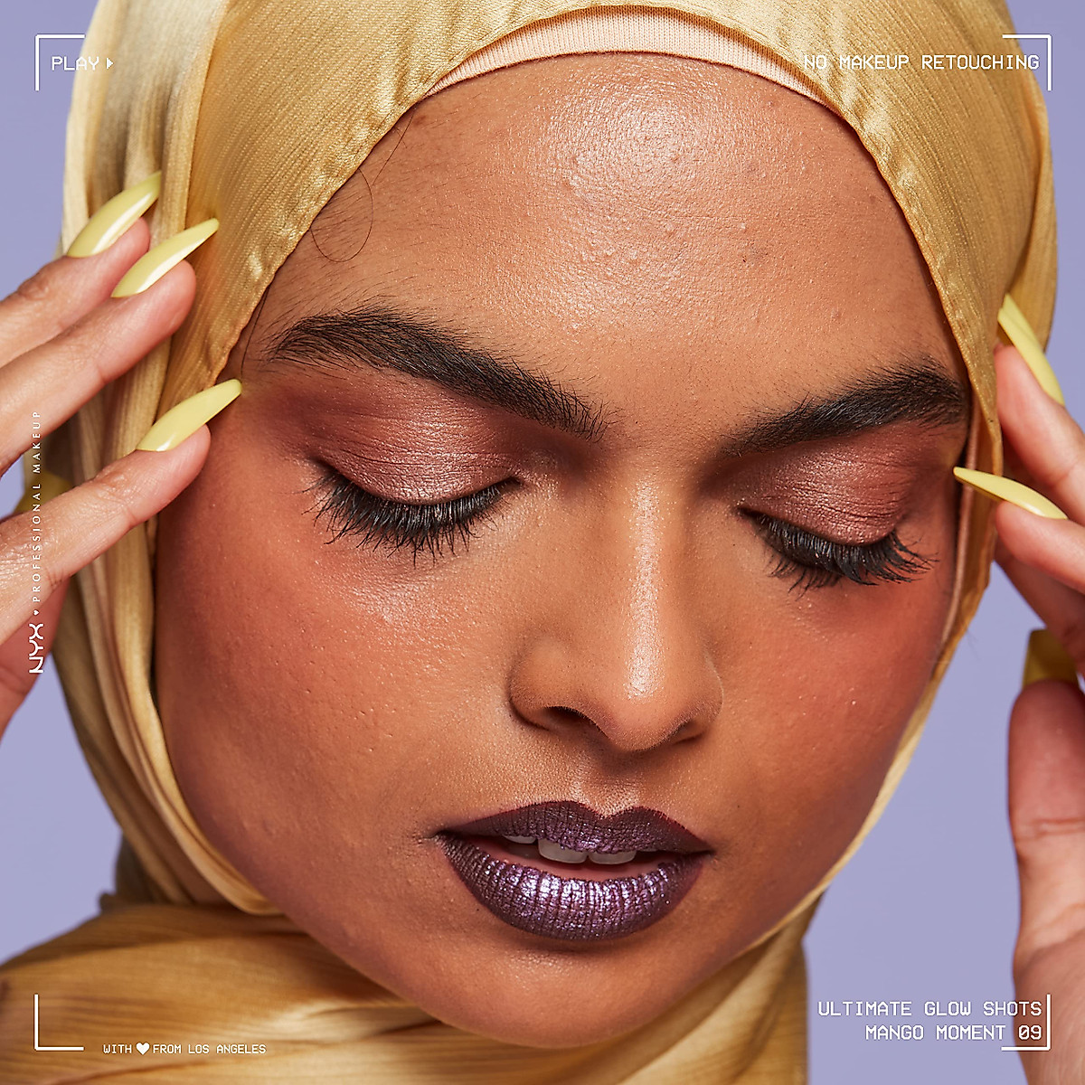 NYX PROFESSIONAL MAKEUP Ultimate Glow Shots, Liquid Eyeshadow, Long-Lasting Shimmer Eye Shadow with Vitamin C - Mango Moment