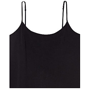 Amazon Essentials Women's Slim-Fit Camisole, Pack of 4, Black/White, Medium