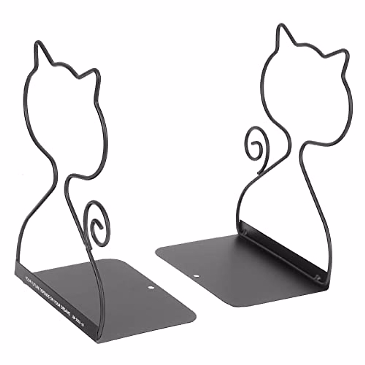 PLAFOPE 2pcs Metal Bookends Teenage Girl Books Metal Bookshelf File Book Stands Book Organizer Reading Book Stands Look at The Bookshelf Iron Metal Desktop Bookcase Desktop Book Holders