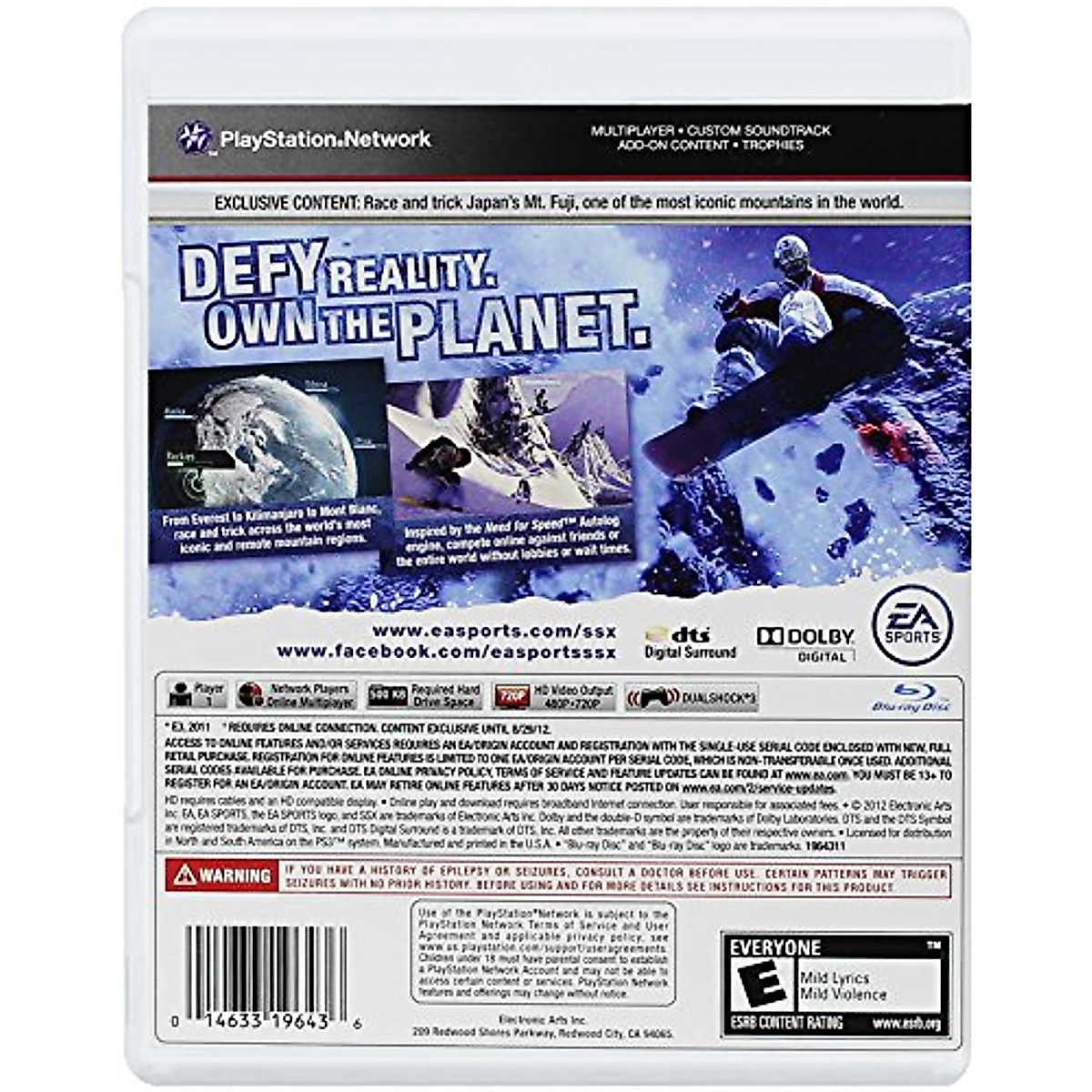 Electronic Arts 19643 SSX PS3