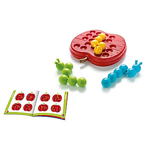 SmartGames Apple Twist Travel Puzzle Game with 60 Challenges for Ages 5 - Adult