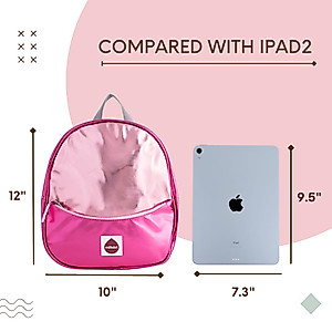 Milkdot Designer Mini Backpack, Vegan Leather, Perfect for Women, Men, Boys, Girls, Stylish for kids ages 3+ (Pink)