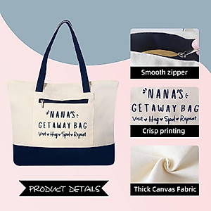 SELORY Christmas Nana Gifts for Grandma,Nana Gifts,Grandma Birthday Gifts Tote Bag,Gigi Gifts for Grandma,Mimi Grandma Gifts from Grandchildren Granddaughter Grandson Grankids,Great Grandma Gifts