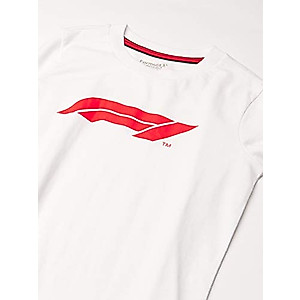 Fuel For Fans Youth Formula 1 F1 Tech Collection Large Logo T-Shirt, White, Youth S (8)