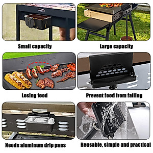 Upgrade Blackstone Grease Catcher - Rear Drainage Funnel for Blackstone Griddle - 17", 22", 28", 36" Sizes