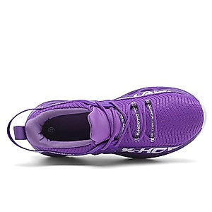 KCVTD Steel Toe Shoes for Women Safety Work Shoes Comfortable Steel Toe Sneakers Puncture Proof Slip on Sneakers Women Purple