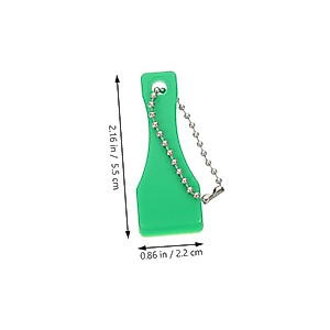 ifundom 20 Pcs Multi-use Plastic Scraper Tool Efficient Lotto Ticket Scratcher Portable Label and Film Remover Plastic Scraper Hanging Keychain