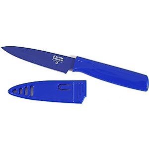 Kuhn Rikon 1 X Blue Nonstick Paring Knife with Cover
