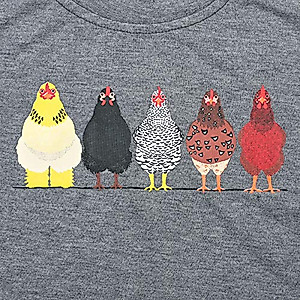 VILOVE Chicken Farmer Toddler T-Shirt Cute Chicken Farm Cotton Boy Girl Clothes (Gray, 1-2T/Tag90)