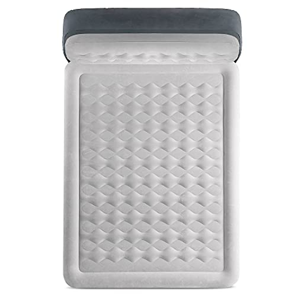 Intex Dura-Beam Deluxe 18 Inch Queen-Sized Air Mattress Comforting Bed with Built-in Electric Pump and Ultra Plush Supportive Headboard