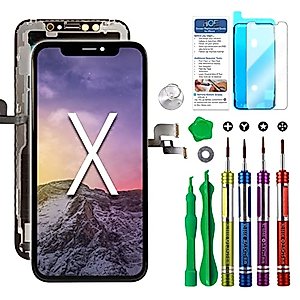 Ace Tech Cellular for iPhone X LCD Screen Replacement 5.8 Inch (Model A1865 A1901 A1902) Touch Display digitizer Assembly Screen
