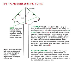 In the Breeze 3313-45 Inch Dayglow Fly-Hi Kite - Fun, Easy Flying Kite