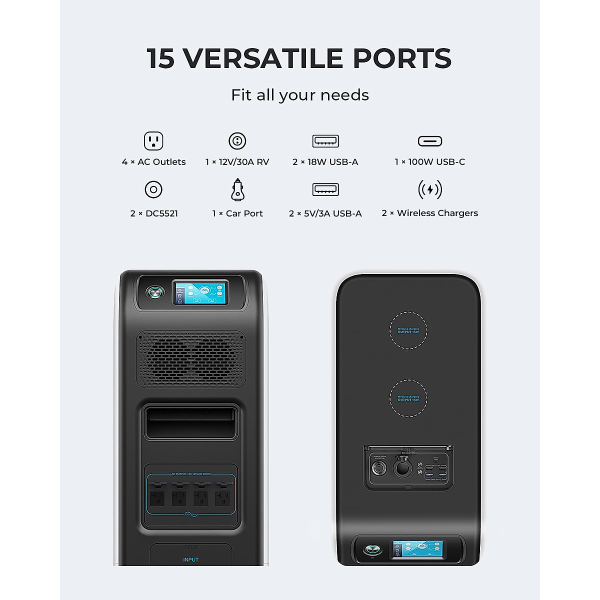 BLUETTI Solar Generator EP500Pro with 3 PV350 Solar Panels Included, 5100Wh LiFePO4 Battery Backup w/ 5 3000W AC Outlets, 2400W MPPT Solar, UPS Power Station for Home Use, Power Outage, Emergency