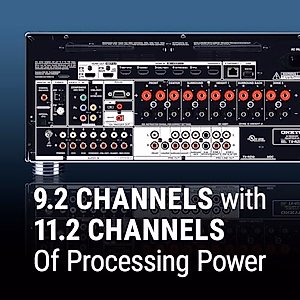 Onkyo TX-RZ50 9.2-Channel AV Receiver - 120 Watts Per Channel, Dirac Live Out of Box, Works with Sonos Certified, THX Certified and More