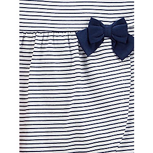 Simple Joys by Carter's Girls' 3-Piece Playwear Set, Navy Stripe/Cherry/Peach, 3T