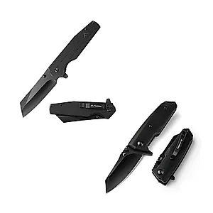 FLISSA Pocket Knife, 3.5" Pocket Folding Knife, 2-3/4" D2 Steel Blade