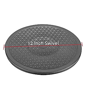 Heavy Duty Rotating Swivel Stand with Steel Ball Bearings - Lazy Susan Spray Paint Turntable for Flat Panel Monitors, Potted Plants,TV's, Sculpture , Speakers (12 inch-2pack)