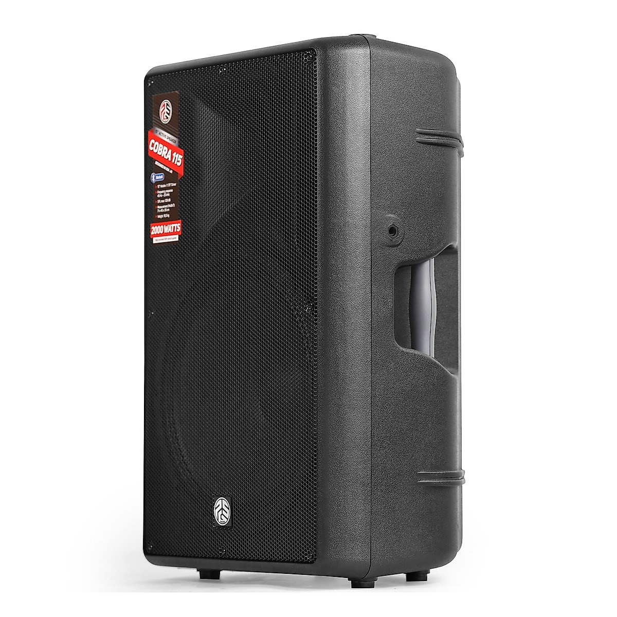 PSG AUDIO Cobra 115 Professional Active Speaker 2000 Watts with Bluetooth PA Speaker, 2-Channel Mixer with DSP Control, Ideal for Musicians, Churches, DJs. (Designed in USA) Support US Business