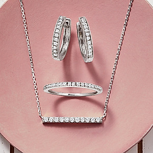 RS Pure by Ross-Simons 0.15 ct. t.w. Diamond Ring in Sterling Silver. Size 9