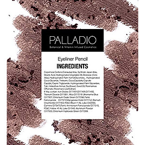Palladio Wooden Eyeliner Pencil, Thin Pencil Shape, Easy Application, Firm yet Smooth Formula, Perfectly Outlined Eyes, Contour and Line, Long Lasting, Rich Pigment, Midnight Blue