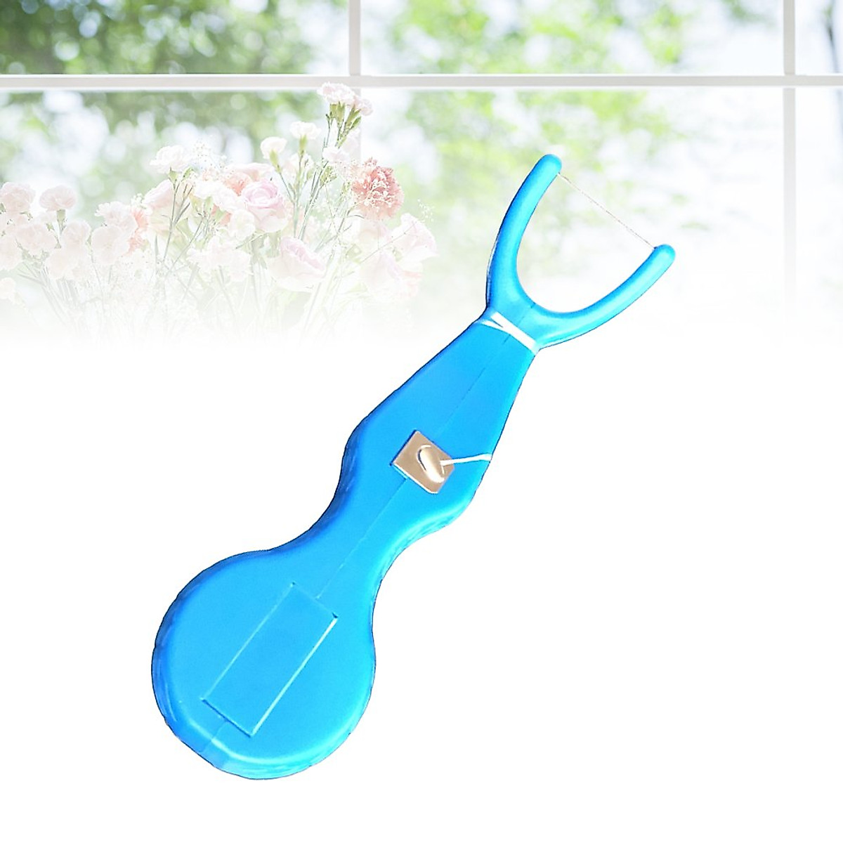 SUPVOX 3 Pcs Dental Floss Handle Reusable Dental Flosser Dental Wire Rack (White+ Pink + Blue)