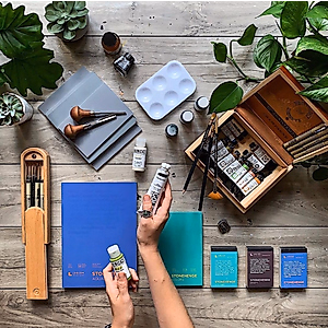 Stonehenge 100% Cotton Medium Weight Mini Pad, Kraft, 2.5 x 3.75 inches, 250gsm, 15 Sheets for Dry Media