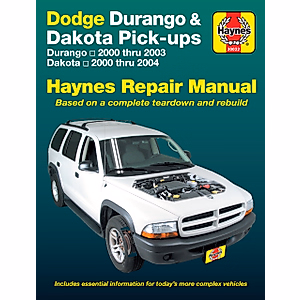Dodge Durango 2000-2003, Dodge Dakota 2000-2004 (Hayne's Automotive Repair Manual)