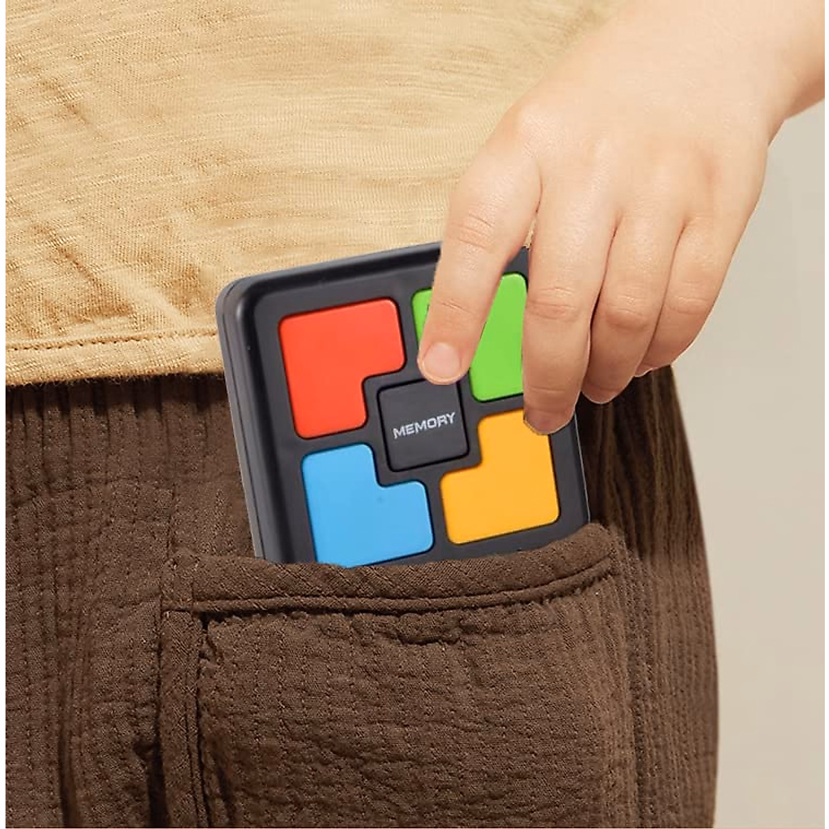 Light Up Memory Game Handheld Electronic Toys Color Memorizing Classic Board Games Quiz Game with Lights and Sounds