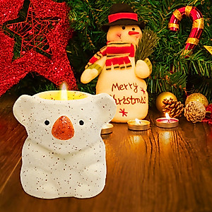 ETAKISH Vanilla Candles Highly Scented Gift Set for Women, Cute Koala Aromatherapy Jar Candle 6 oz 35 Hours Burn, Hand Poured Soy Wax Candle for Christmas Birthday Valentine Mother's Day