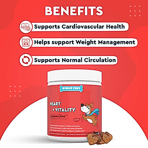 WONDER PAWS Grass Hero Soft Chews Plus Heart + Vitality Chews - for Dogs Urinary Tract Health, Lawn Care, Cardiovascular Support & Energy - Grass Hero 60 Chews - Heart + Vitality 90 Chews