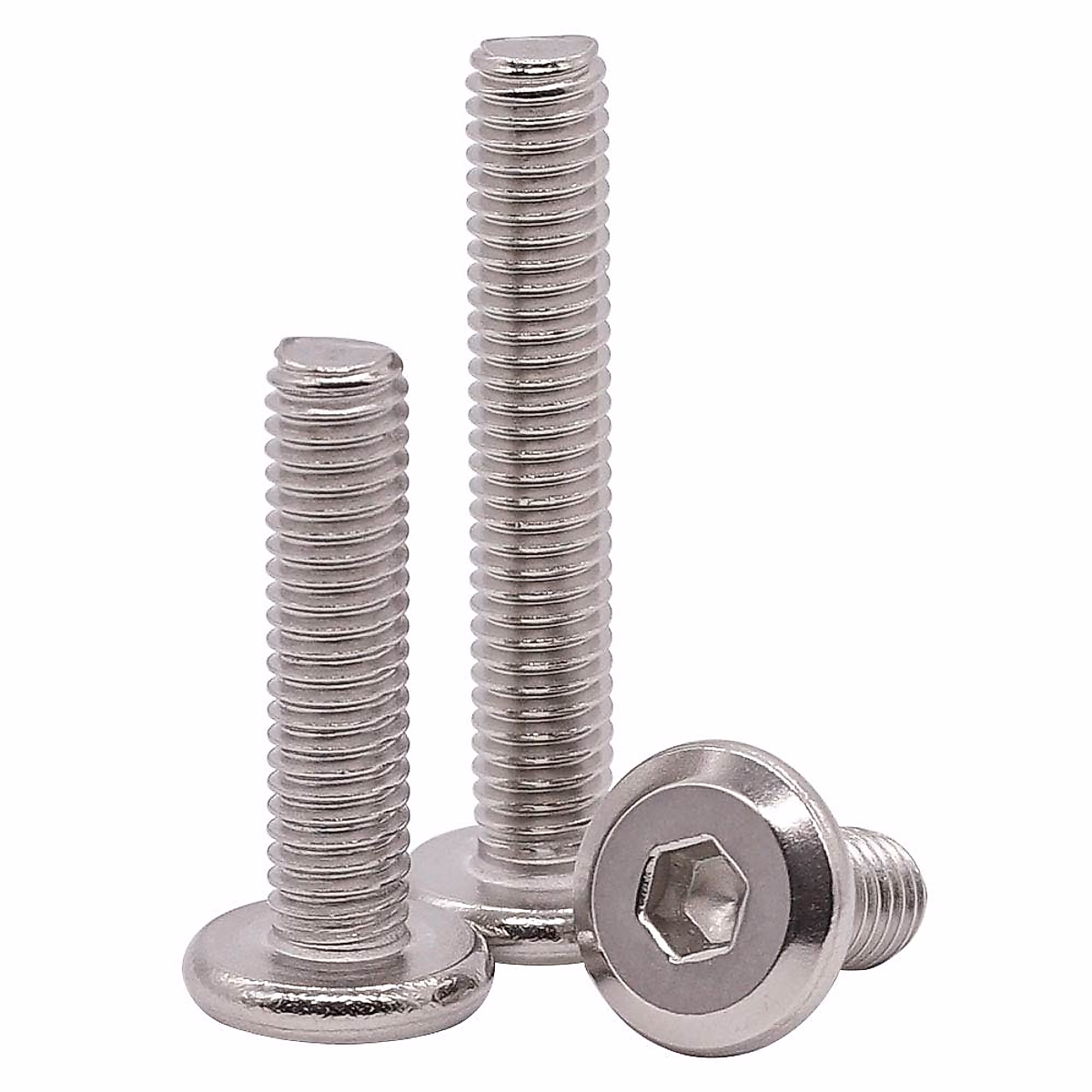 M5-0.8 x 50mm Hex Socket Head Cap Screws, 304 Stainless Steel 18-8, Flat Countersunk Machine Screws for Furniture, Binding, Machinery, Automotive, DIY Projects, 30 PCS
