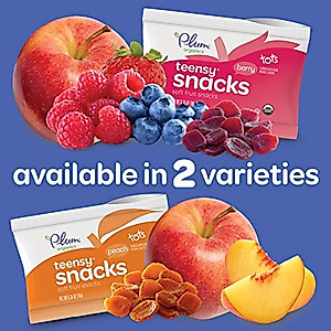 Plum Organics Teensy Snacks Organic Toddler Fruit Snacks, Berry, 1.75 Ounce Bags (Box of 5)