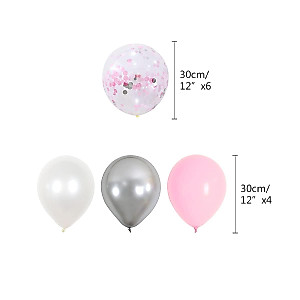 Elephant Baby Shower Decorations – It's a Girl Baby Shower in Pink and Gray Theme – Cute Elephant Party Kit – Virtual Baby Shower Decorations – Multipurpose Elephant Décor – Ready To Install
