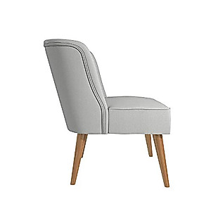 Novogratz Brittany Upholstered Accent Chair - Light Gray