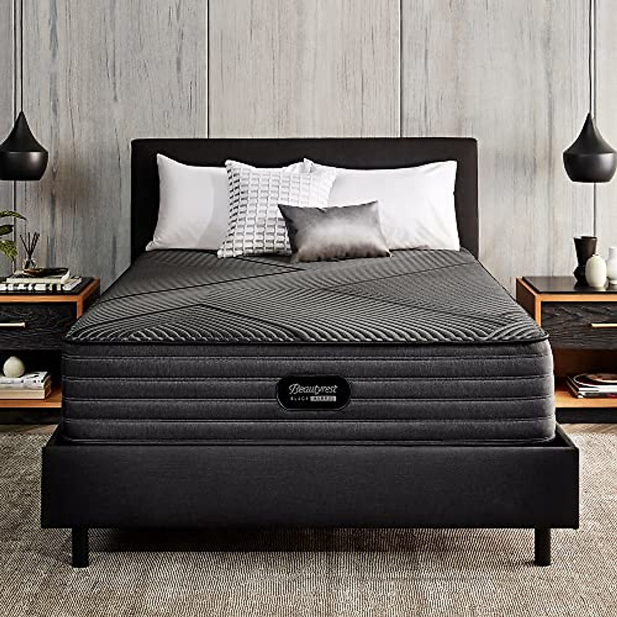 Beautyrest Black Hybrid LX-Class 13.5” Medium King Mattress, Cooling Technology, Supportive, CertiPUR-US, 100-Night Sleep Trial, 10-Year Limited Warranty