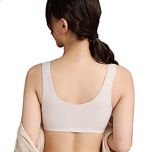 Sibrawom Mastectomy Bra with Pockets for Women Silicone Breast Prosthesis Everyday Bra Women