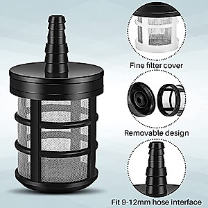 Tondiamo 4 Pieces Household Hose Filters Water Pump Sediment Filter 50 Mesh Stainless Steel Hose Water Filter Garden Hose Strainer for Sprayers, Car Washers, Oil Pumps and Industrial Equipment