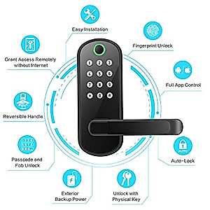 Sifely S Model Smart Lock, Gateway and Fobs Bundle