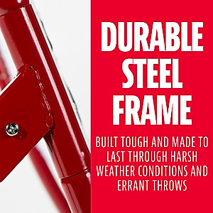 Franklin Sports Baseball Rebounder Net - Baseball + Softball Pitchback Net + Pitching Target - All Angle Bounce Back Net - Return Fielding Trainer - 48",Red