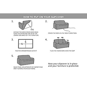 Celevingne Stretch Couch Cover Printed Sofa Cover Sofa Protector for Sofa-4 Seater Elastic Sofa Slipcover with 1 Pillowcase(Golden Trees, Sofa-4 Seater)