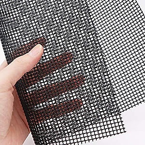 GOETOR Flower Pot Hole Mesh Pads 5 PCS Rigid Plastic Mesh Screen 20x30cm Bonsai Bottom Grid Mat Polyethylene Garden's Drainage Mesh Hole Screens
