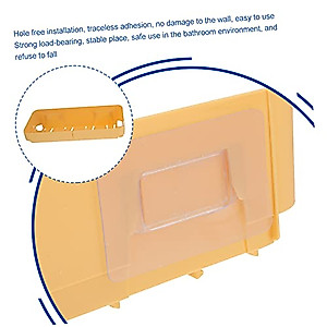 Healeved 2pcs Storage Rack White Plastic Hangers Utensil Hanger Storage Hangers Bathroom Storage Shelf Food Storage Organizer Wall Bathroom Storage Holder Kitchen Storage Rack Storage Racks