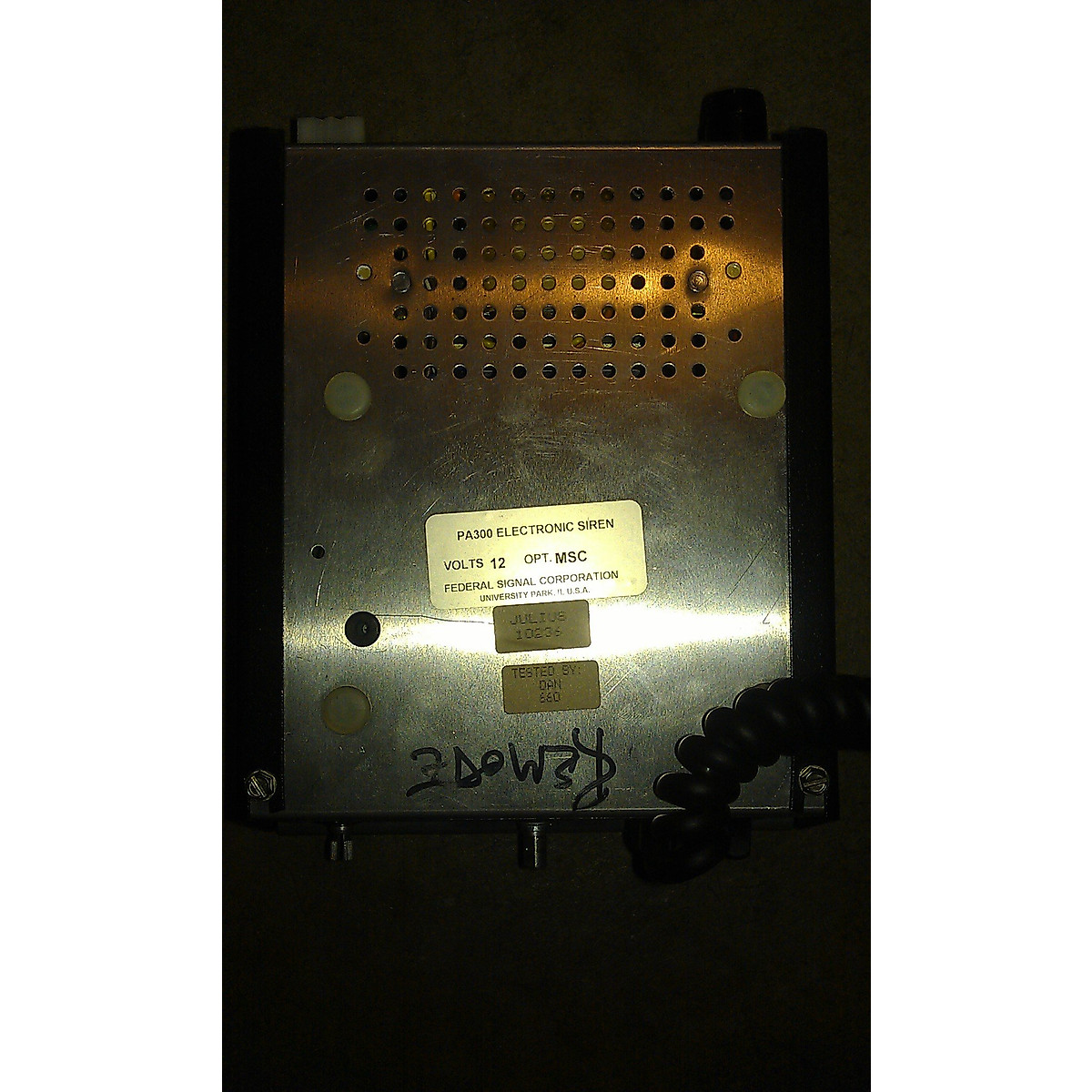 Federal Signal Electronic Siren, 11 to 15 VDC