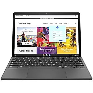 HP Chromebook x2 11-da0023dx 11-inch Touchscreen Notebook Qualcomm Snapdragon 7c 8 GB Memory; 64 GB eMMC Storage 2-in-1 Laptop Tablet, Natural Silver Aluminum & Night Teal (Renewed)