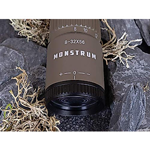 Monstrum G3 8-32x56 First Focal Plane FFP Rifle Scope | Flat Dark Earth