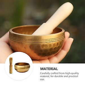 RoseFlower Meditation Singing Bowl for Relaxation and deep Meditation Tibetan Singing Bowl Set 8 cm, Great for Mindfulness Stress & Anxiety Relief, Yoga, Zen, Perfect Spiritual Gift #021