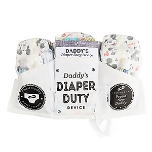 Big Dot of Happiness Daddy's Diaper Duty Device - Funny New Baby Gifts for Dad